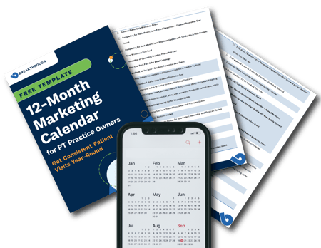 Marketing Calendar Template for PT Practice Owners